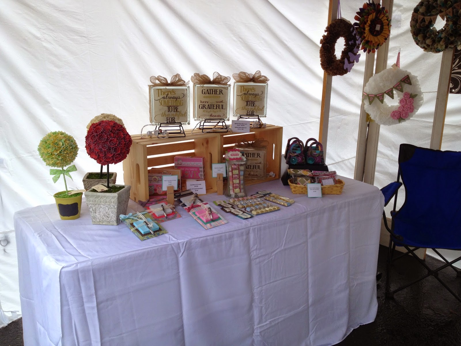 Michelle's Handmade World: My First Outdoor Craft Fair